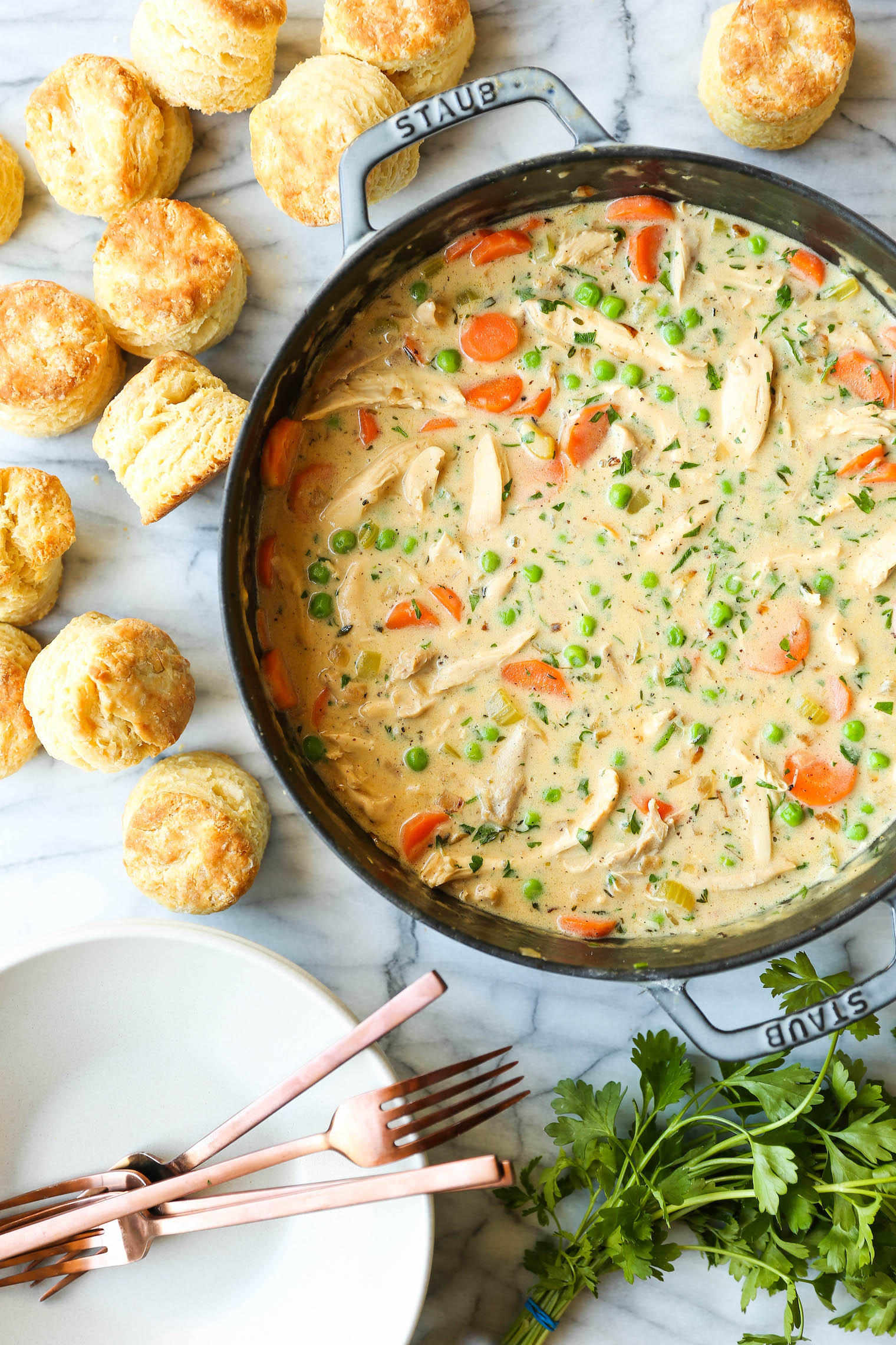 Biscuit Pot Pie - Damn Delicious