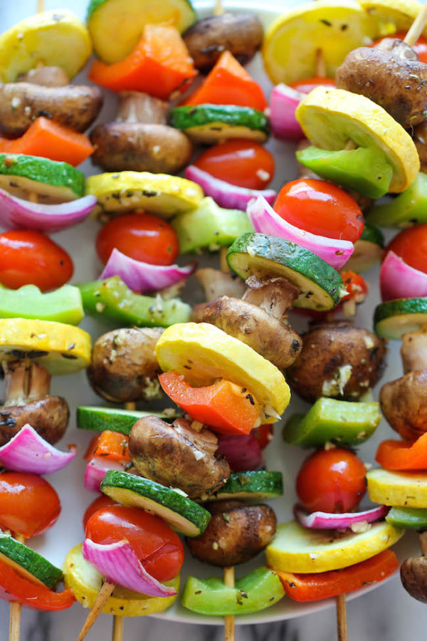 Vegetable Kabobs - Damn Delicious