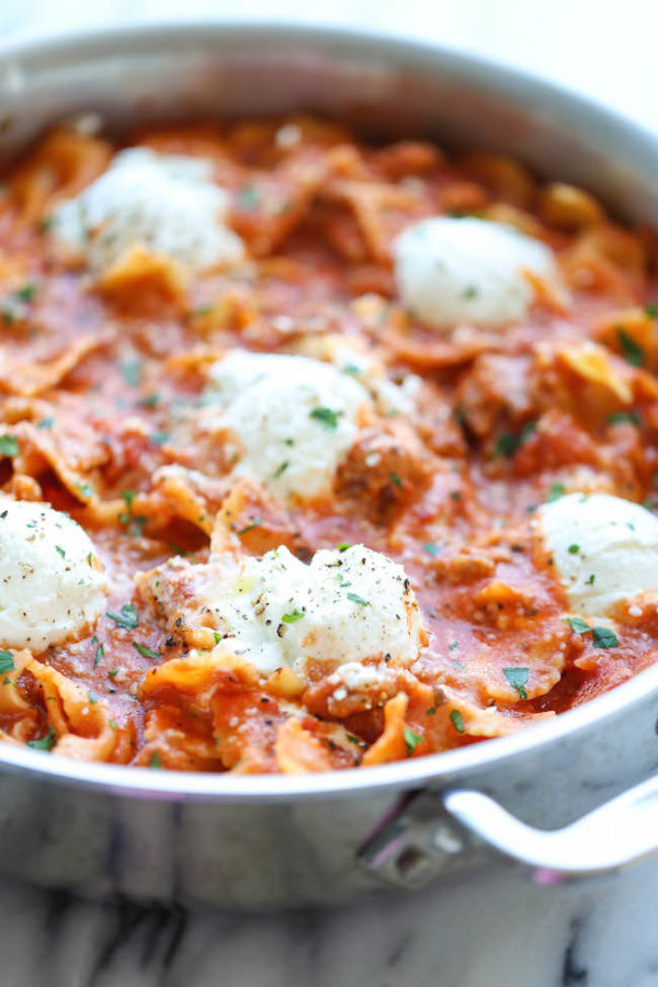 Easy One Pot Lasagna - Damn Delicious