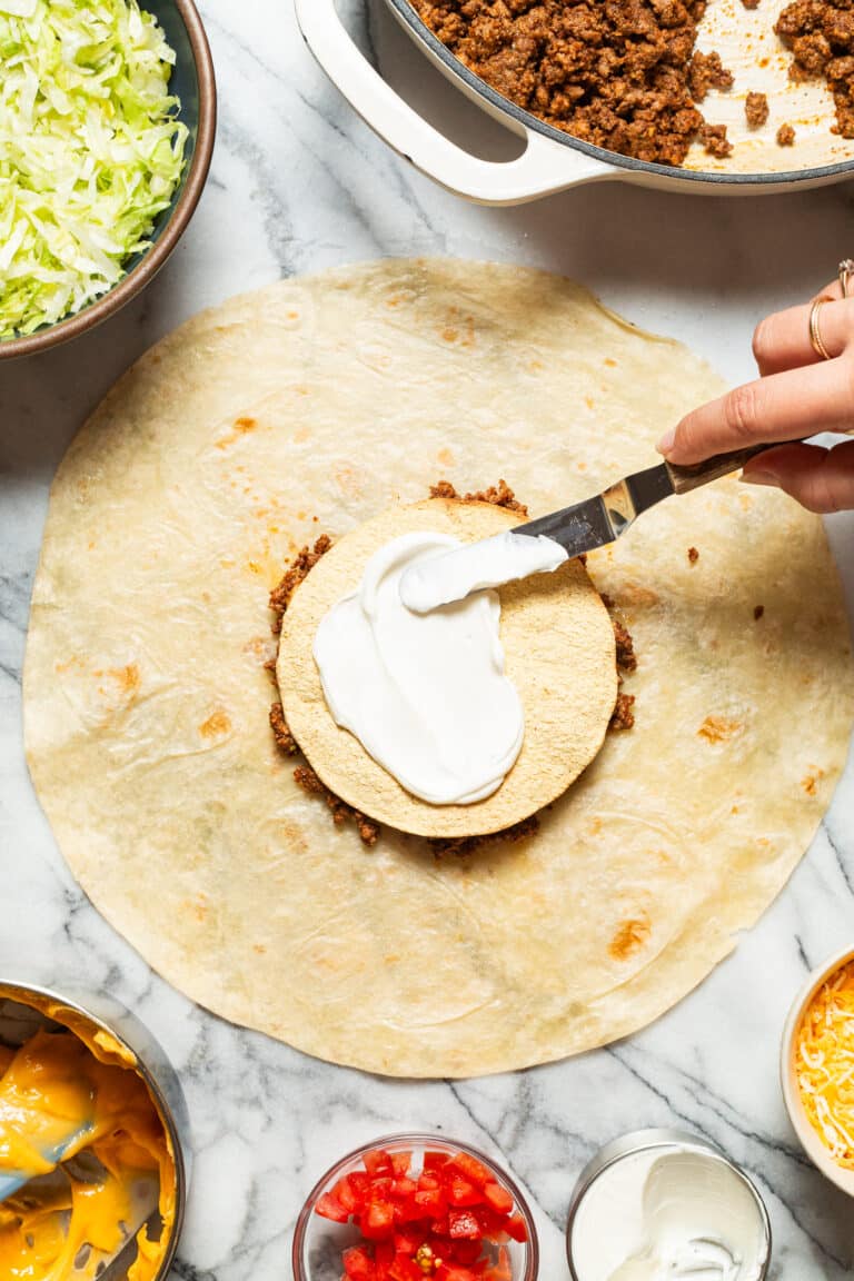 Homemade Crunch Wrap Supreme - Damn Delicious