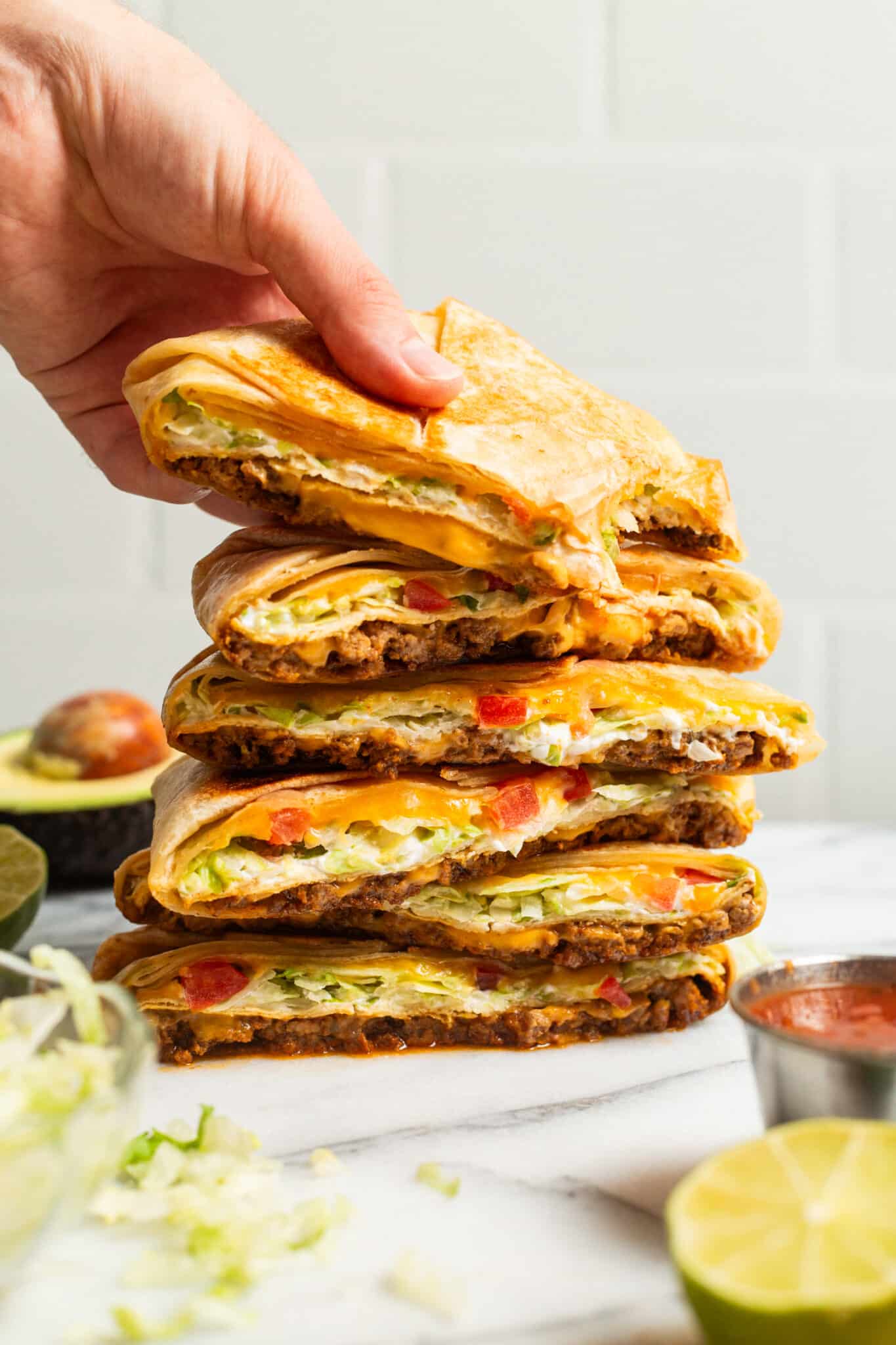 Homemade Crunch Wrap Supreme - Damn Delicious