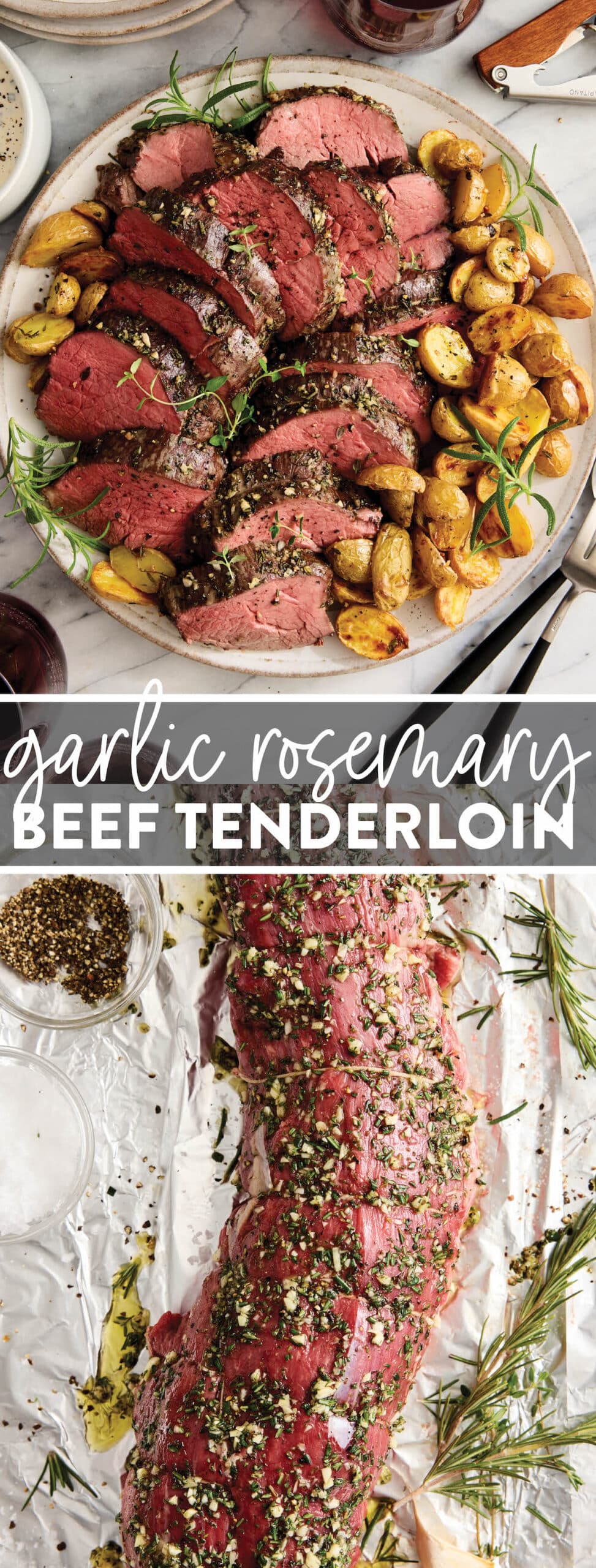 Garlic Rosemary Beef Tenderloin - Damn Delicious