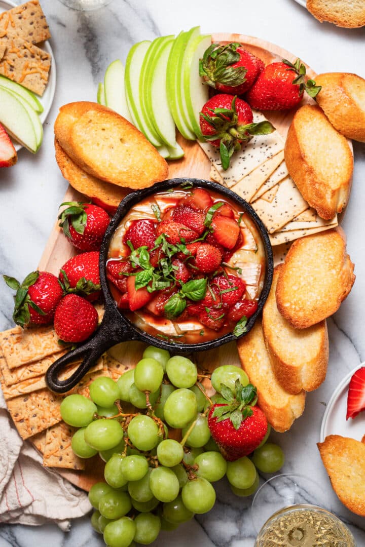 Strawberry Baked Brie - Damn Delicious