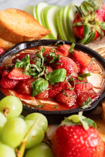 Strawberry Baked Brie - Damn Delicious