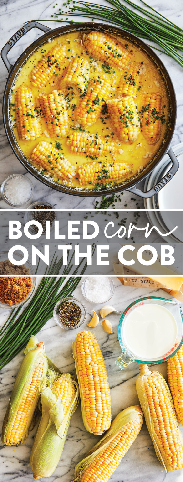 Easy Boiled Corn on the Cob (Milk and Butter Method) - Damn Delicious