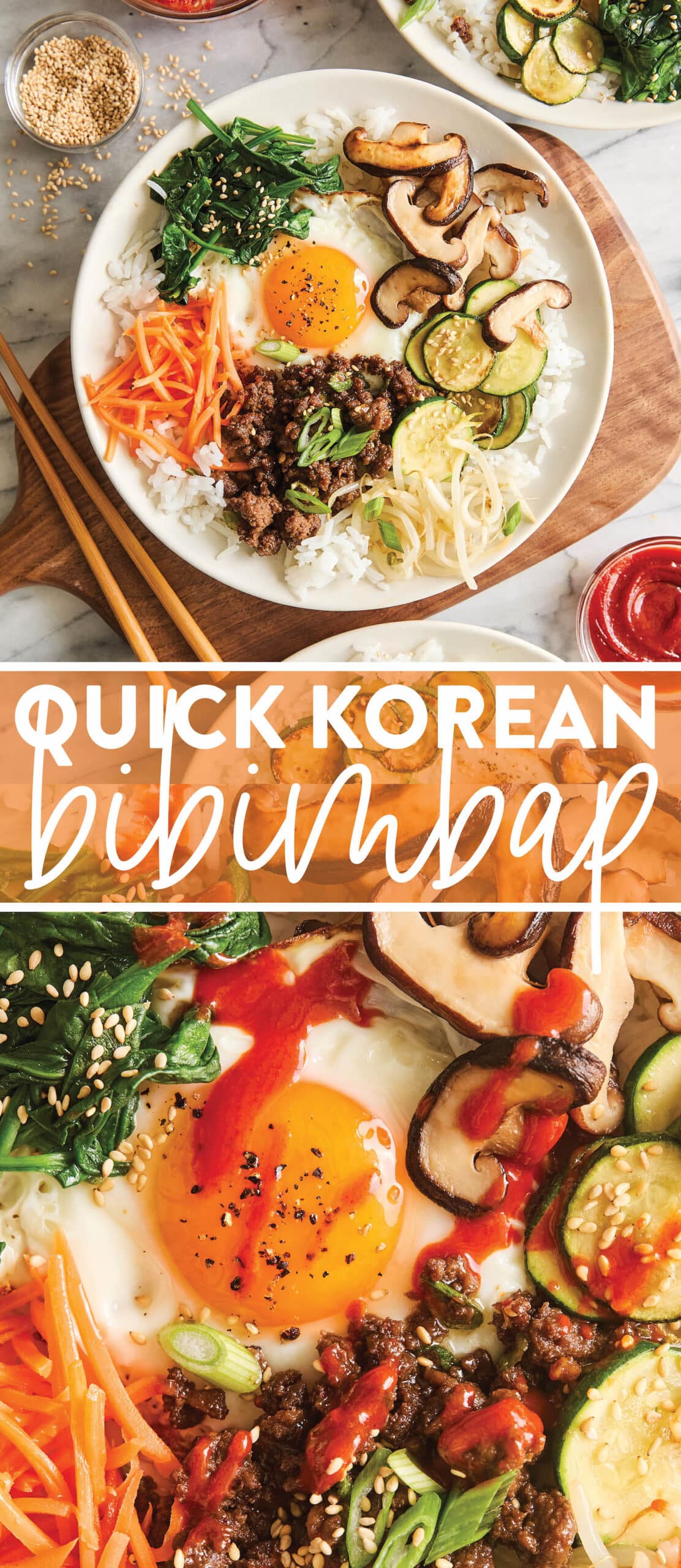 Quick Korean Bibimbap (Korean Rice Bowl) - Damn Delicious
