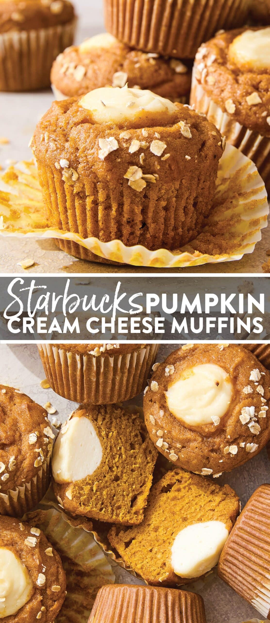 Pumpkin Cream Cheese Muffins (Starbucks Copycat) - Damn Delicious
